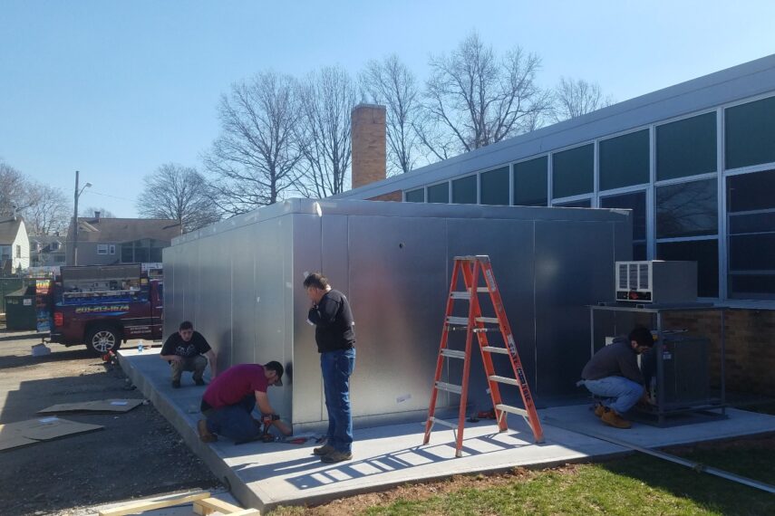 JFK High School - Walk in Freezer Installation | OLTROM